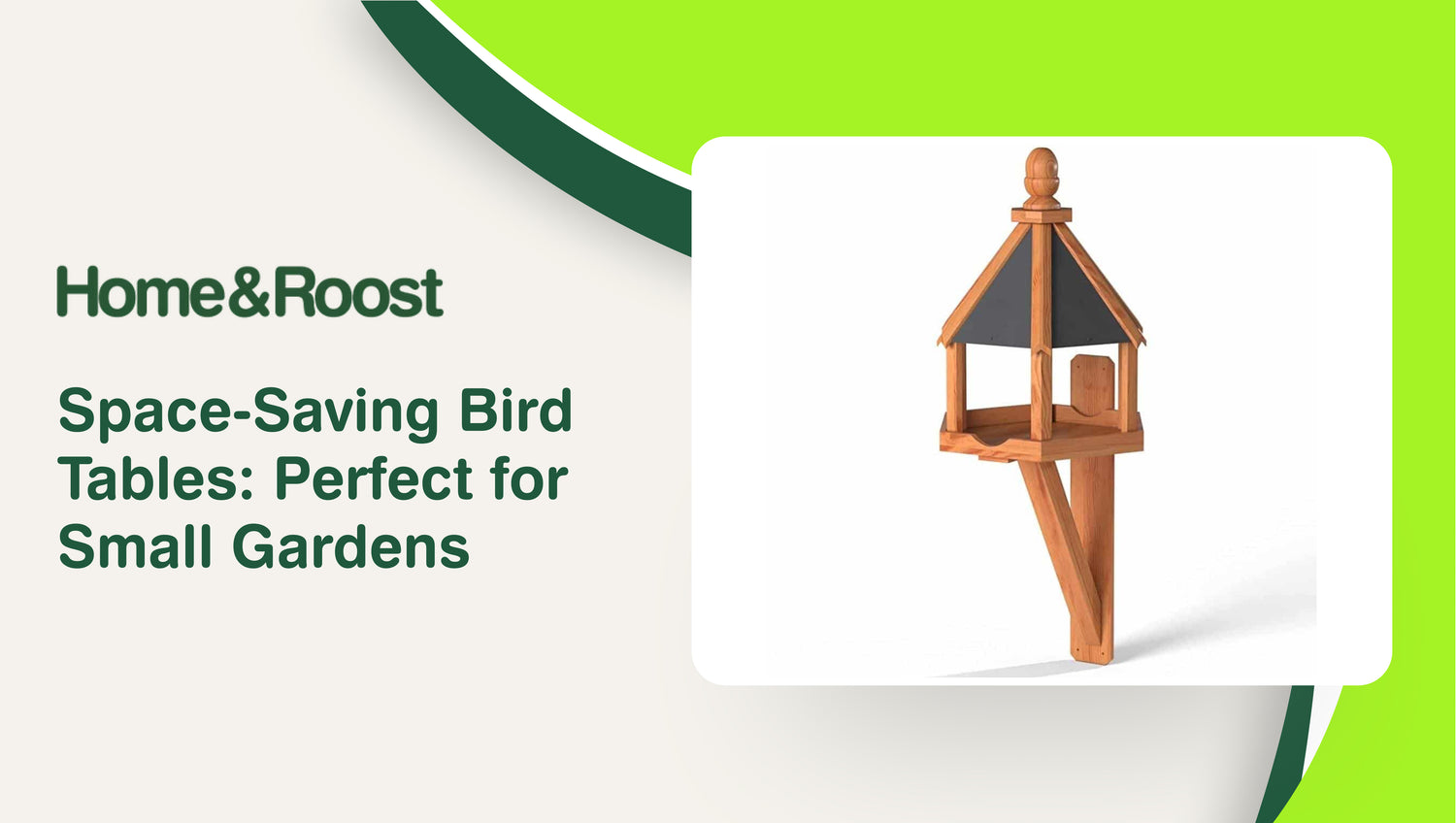 Space-Saving Bird Tables: Perfect for Small Gardens – Home & Roost
