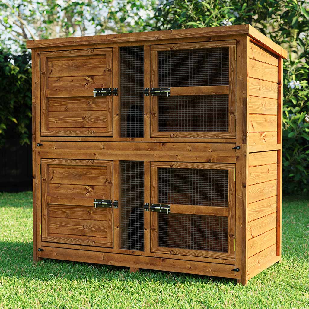 4ft 2-Tier Rabbit Hutch Chartwell | Free Floor Shield Gift | Shop Now ...