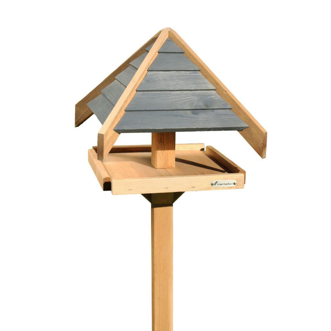 Charcoal Roof Bird Table with Mounting Stake – Home & Roost