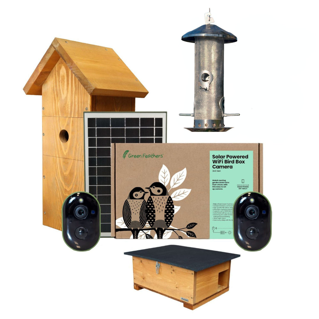 Solar Powered WiFi Bird & Hedgehog Rewilding Pack – Home & Roost